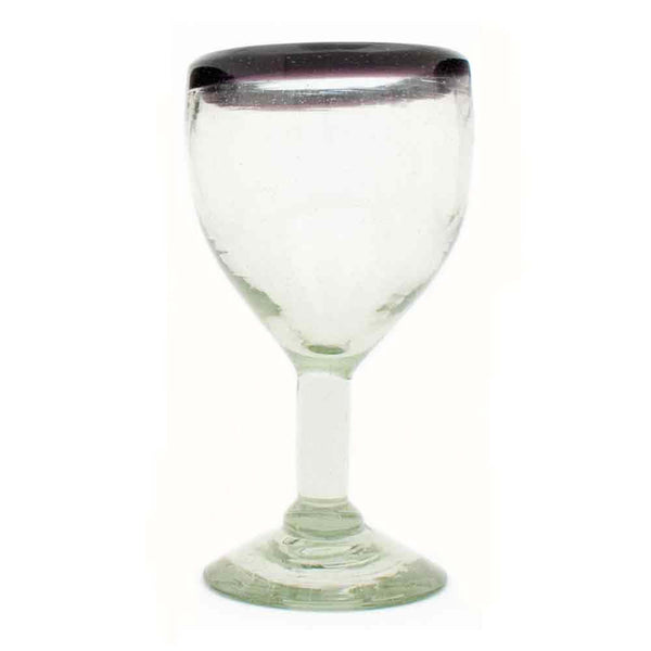 Clear with a grape rim wine glass – Milagros